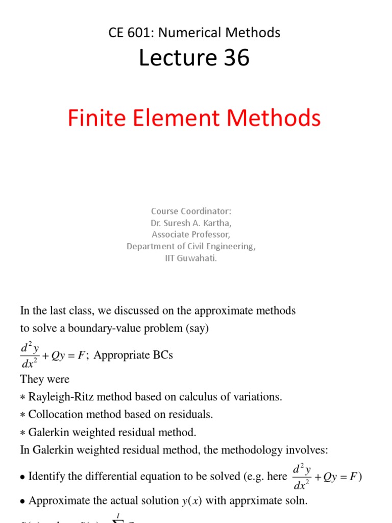 Finite Element Methods | PDF | Finite Element Method | Polynomial