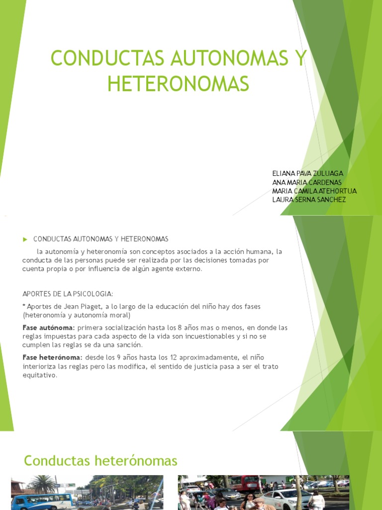 Conductas Autónomas y Heterónomas | PDF