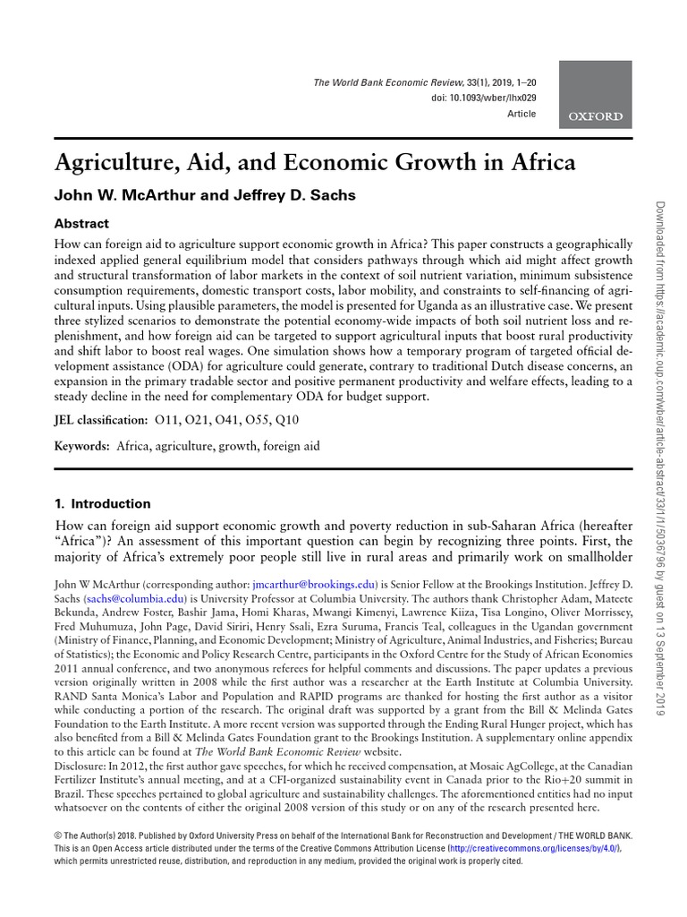 Economic Growth Development | PDF | Aids | Agriculture