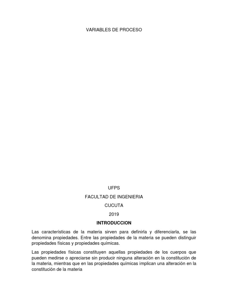 Variables De Proceso Descargar Gratis Pdf Ácido Clorhídrico 0592