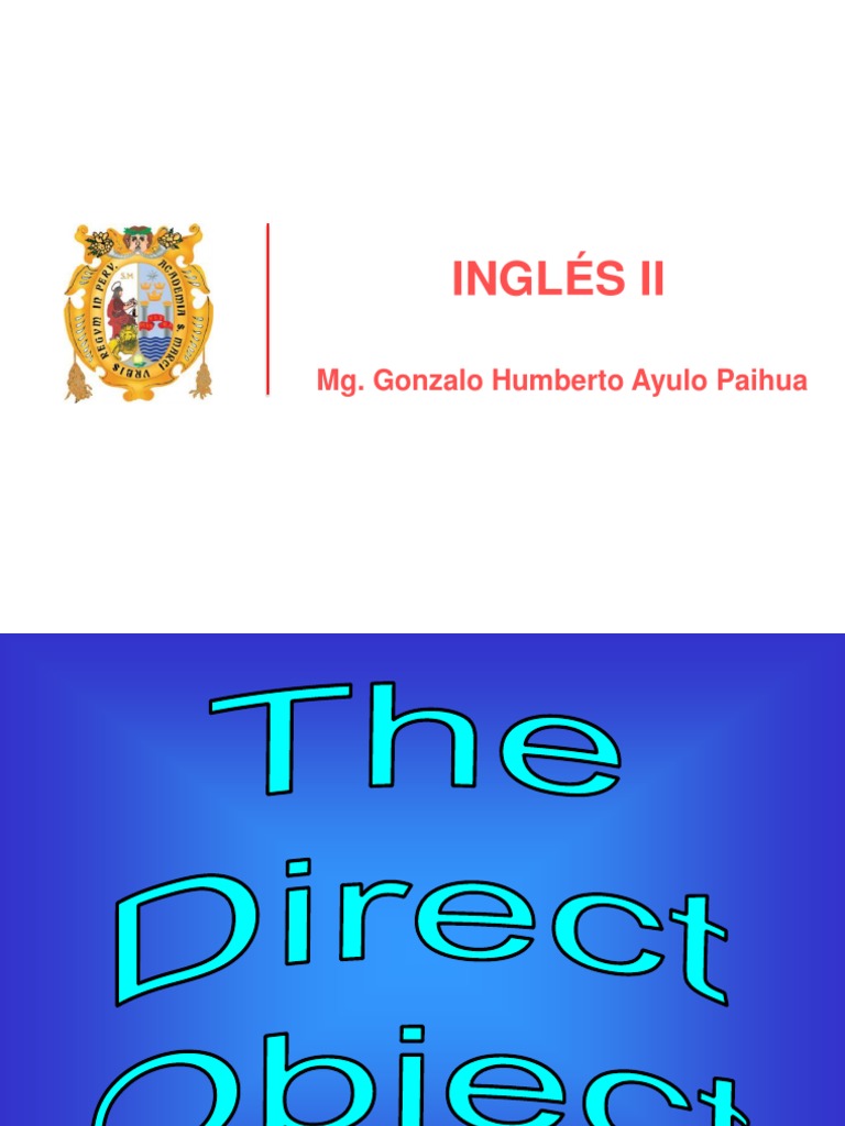 Direct Indirect Object | PDF