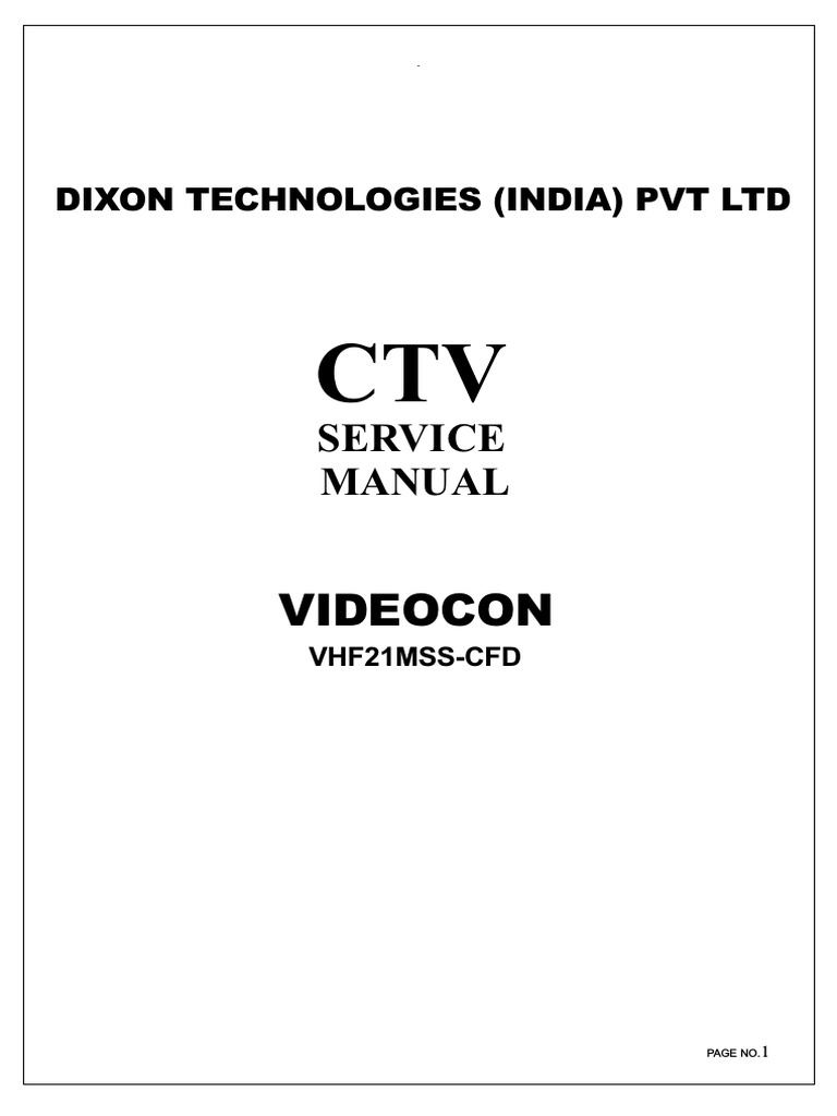 Dixon TV | PDF | Loudspeaker | Amplifier