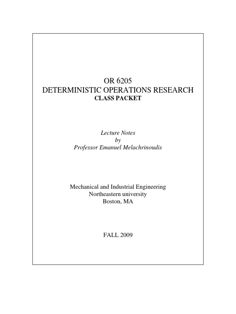Title | PDF | Linear Programming | Mathematical Optimization