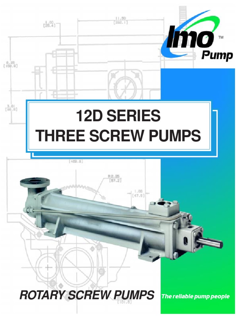 12D Series Three Screw Pumps | PDF | Pump | Bearing (Mechanical)