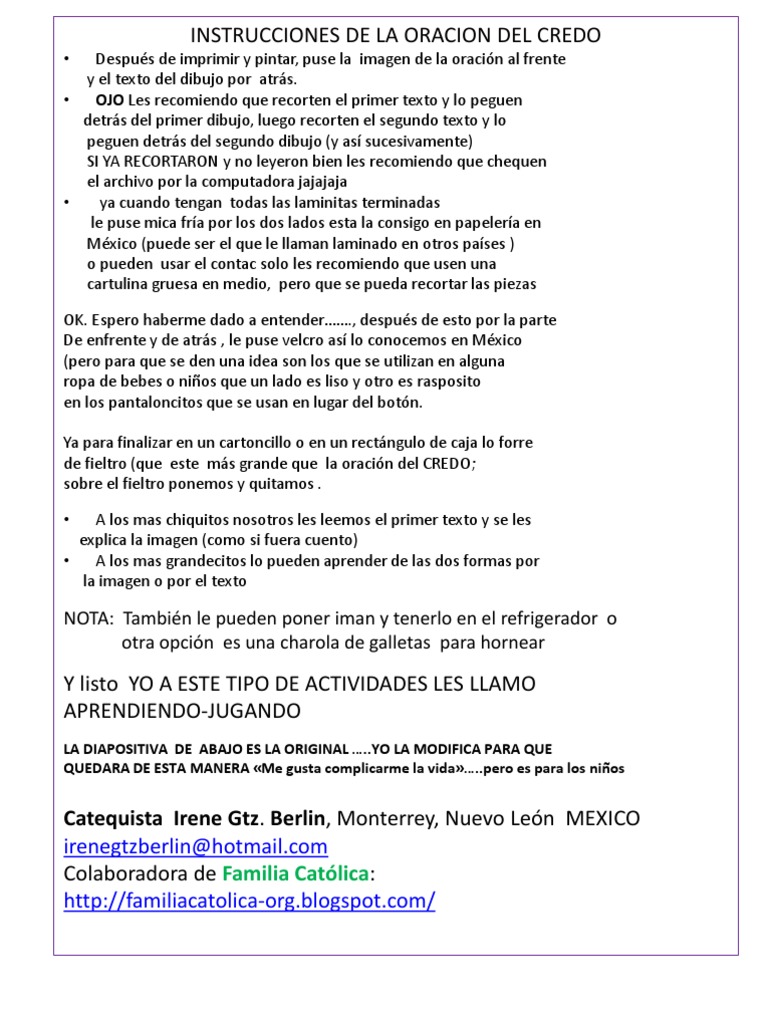 Credo Niños 7 A 9 PDF | PDF | Salvación | espíritu Santo