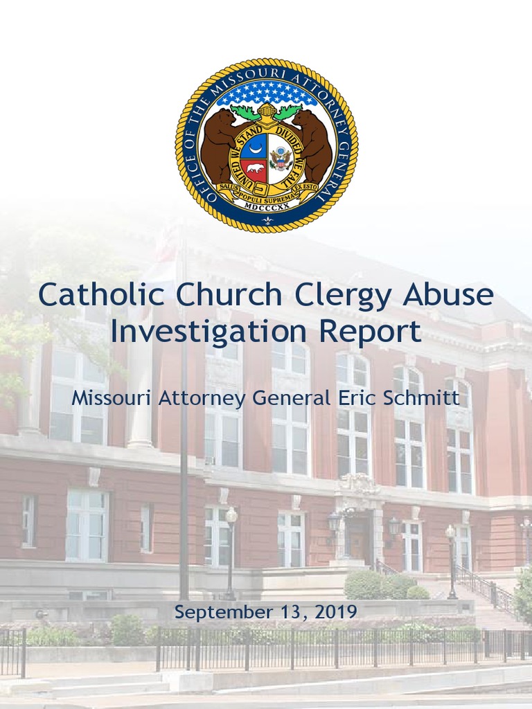 Catholic Church Clergy Abuse Investigation Report | Download Free PDF ...