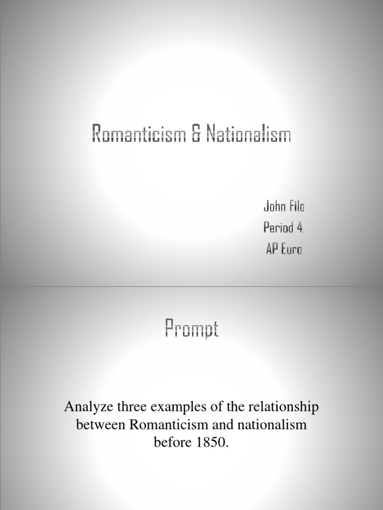 Romanticism and Nationalism | PDF | Romanticism | Nationalism