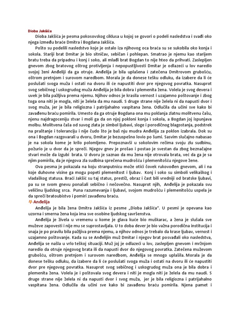 Dioba Jakšića | PDF