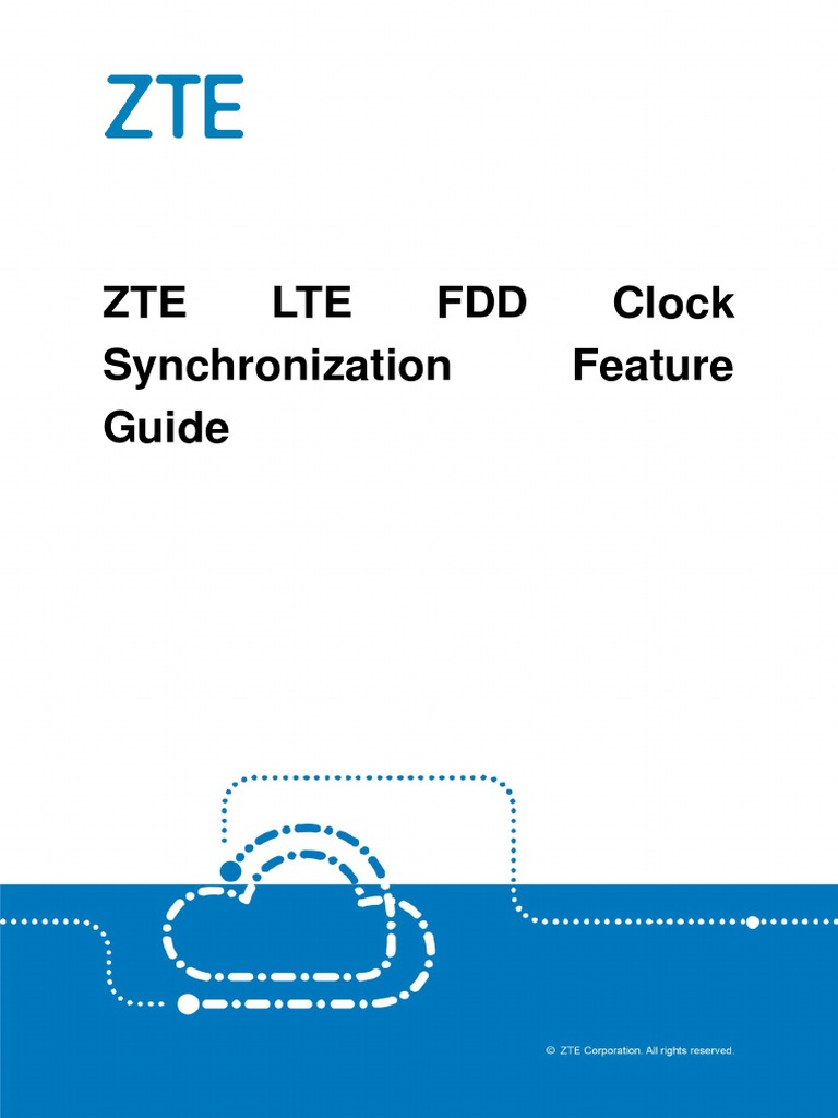 ZTE LTE FDD Clock Synchronization Feature Guide | PDF | Global ...