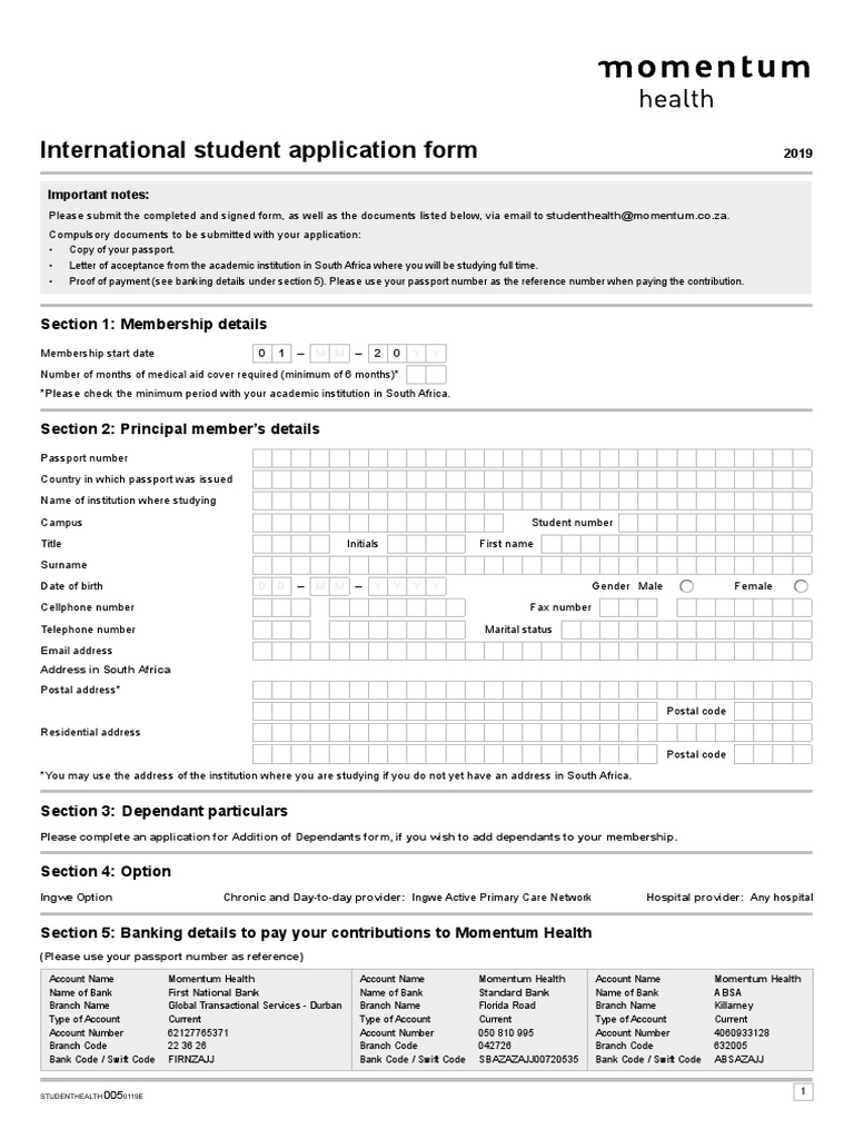 Momentum Health Application for Students | PDF | Credit | Finance ...