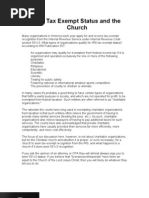 How To Start A 508 (C) (1) (A) Church | PDF | 501(C) Organization ...
