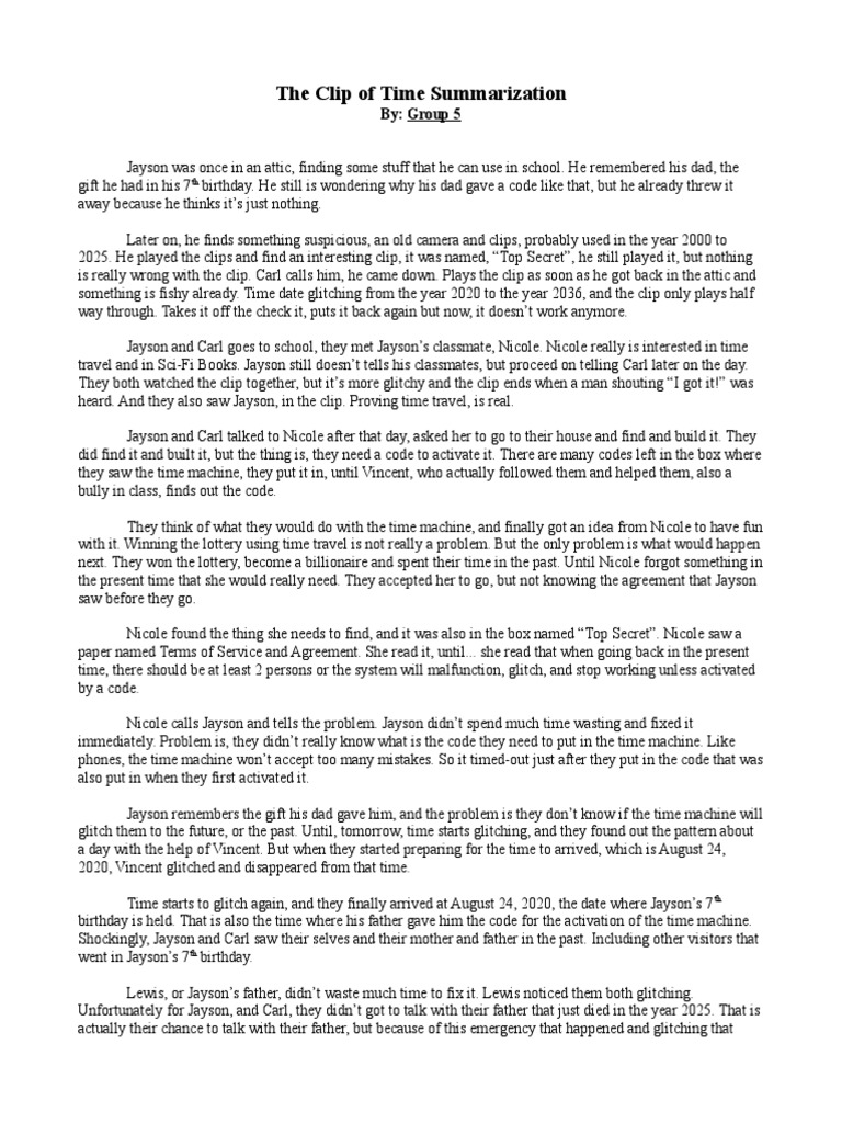 A Short Story (Science-Fiction) | PDF