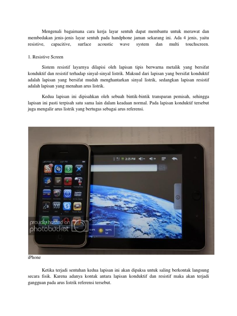 Cara Kerja dan Jenis Layar Sentuh | PDF | Seni