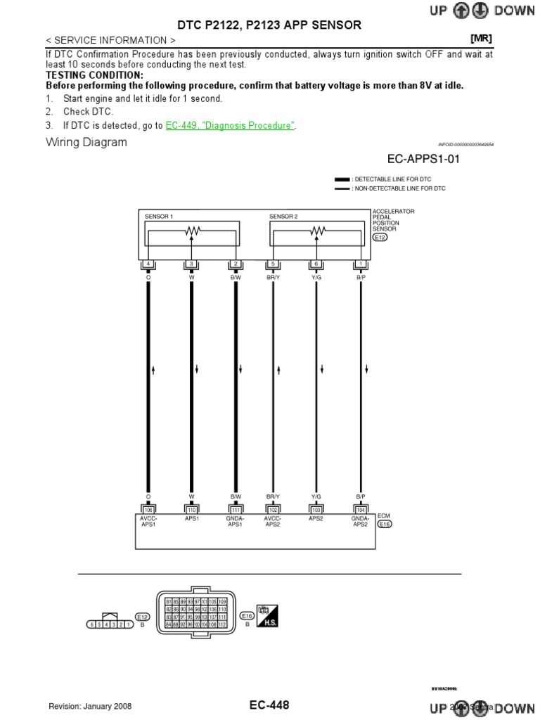 Wiring Diagram Dtc P2122 P2123 App Sensor Pdf Throttle Ignition System 
