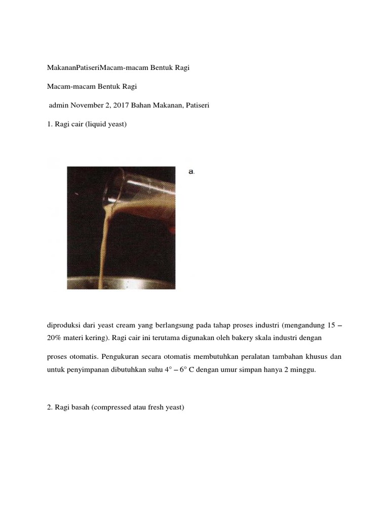 Jenis Jenis Ragi | PDF