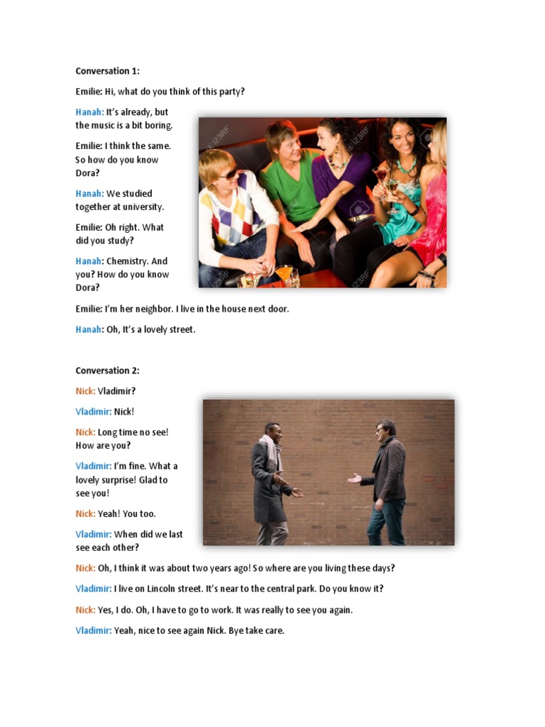 Casual Conversations at a Party | PDF