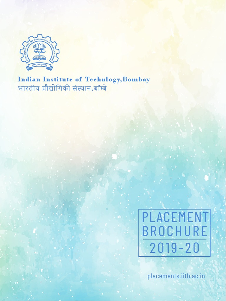 IIT Bombay Placement Brochure 2019-20 | PDF | Master Of Science ...