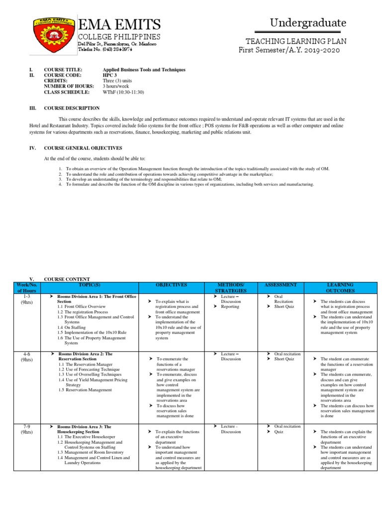 Ema Emits: Undergraduate | PDF | Lecture | Audit