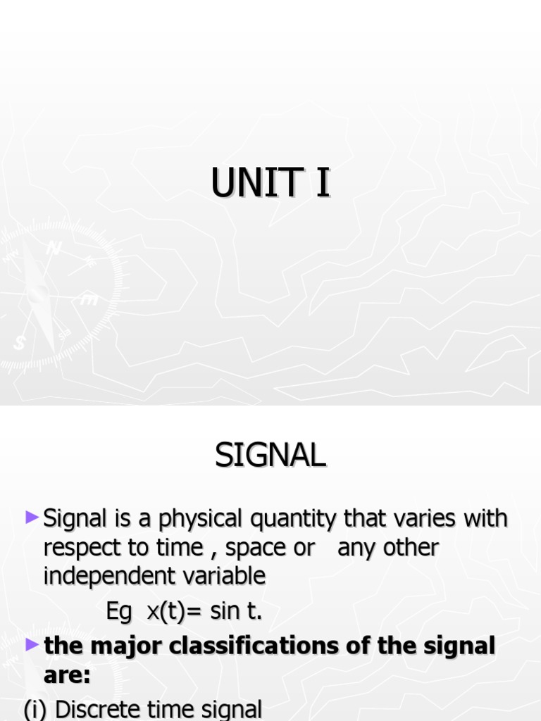 Unit I | PDF | Laplace Transform | Signal Processing