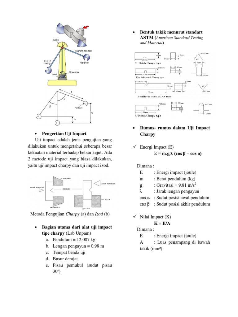 Pengertian Uji Impact | PDF