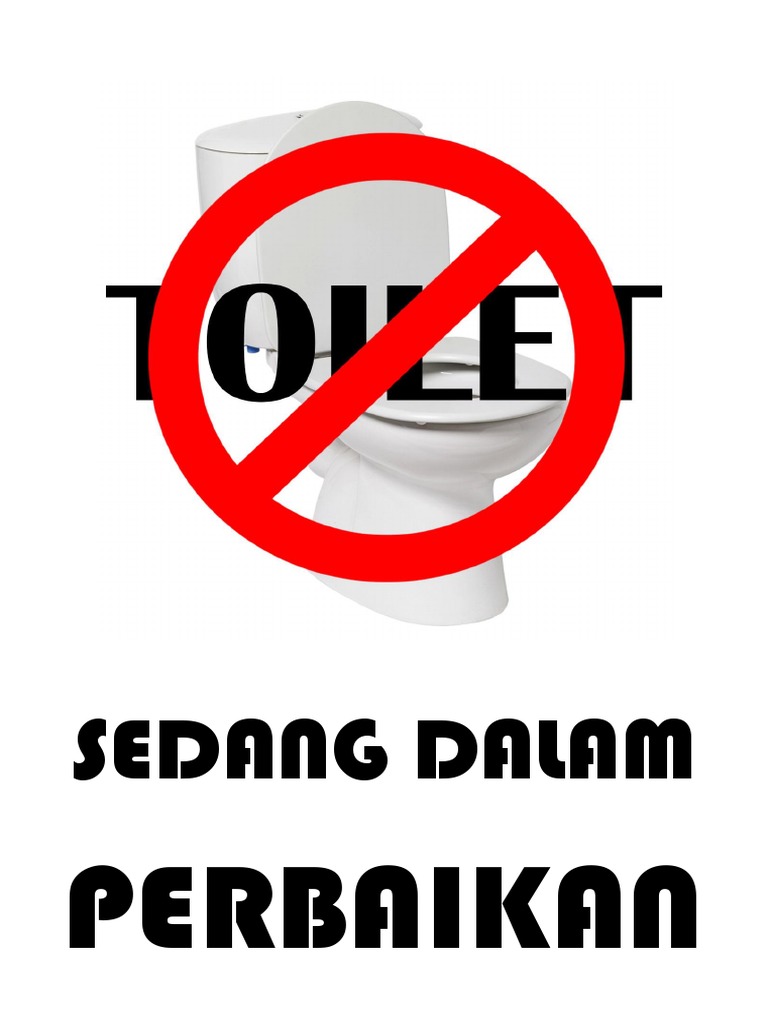 Toilet Sedang Dalam Perbaikan | PDF