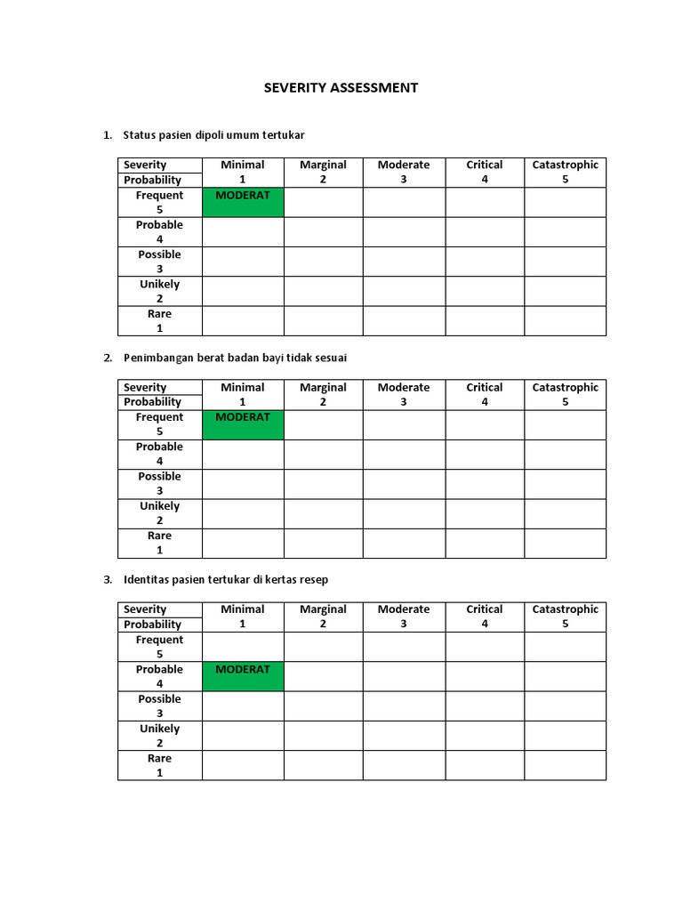 9.1.1.8 Severity Assessment | PDF
