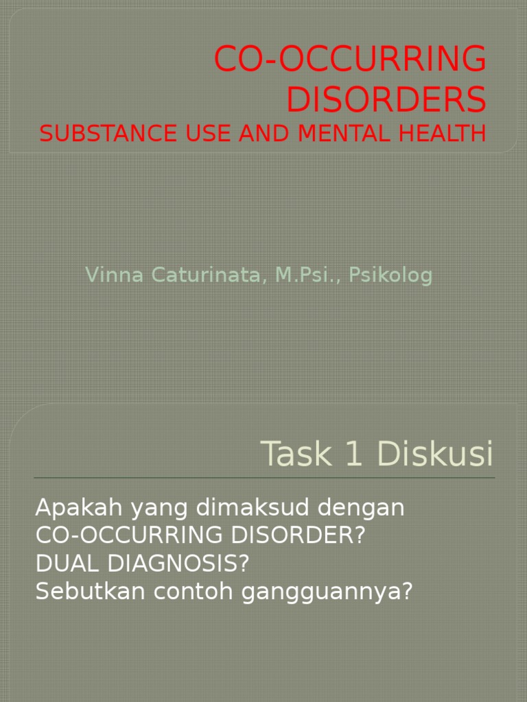 Co-Occurring Disorders | PDF | Dual Diagnosis | Mental Disorder