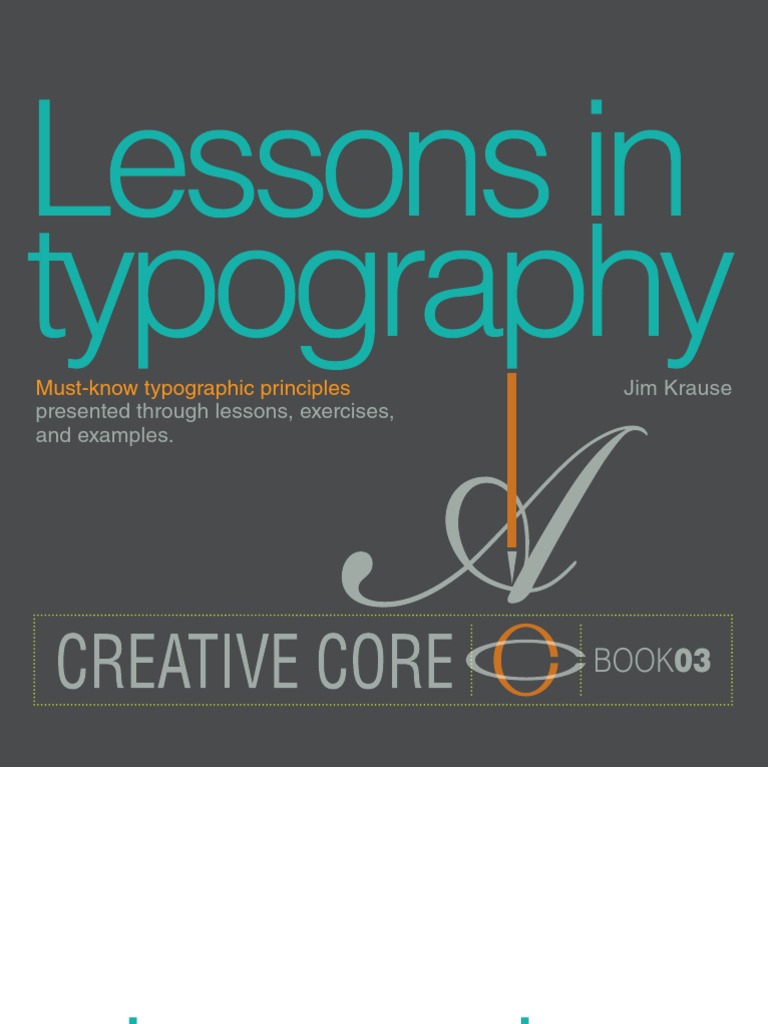 Lessons in Typography | PDF | Typefaces | Typography