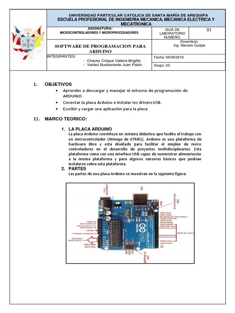 Practica 1 | PDF | Arduino | Microcontrolador