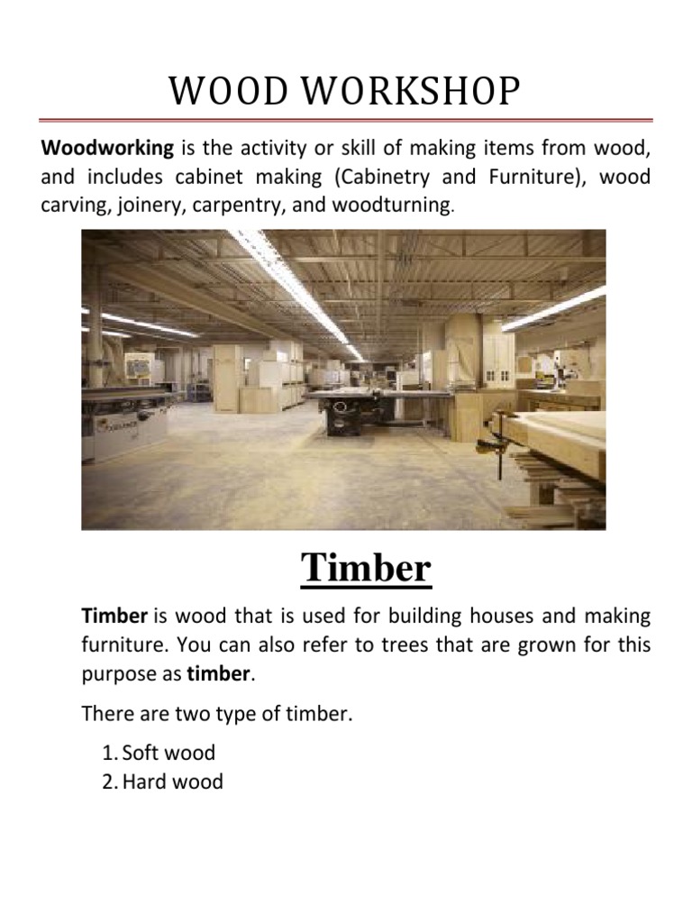 Wood Workshop: Timber | PDF | Wood | Lumber