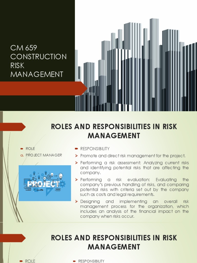 Key Roles and Responsibilities in Construction Project Risk Management ...