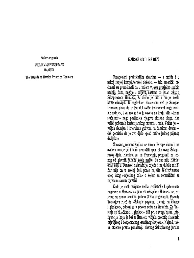 Vilijam Sekspir - Hamlet PDF | PDF