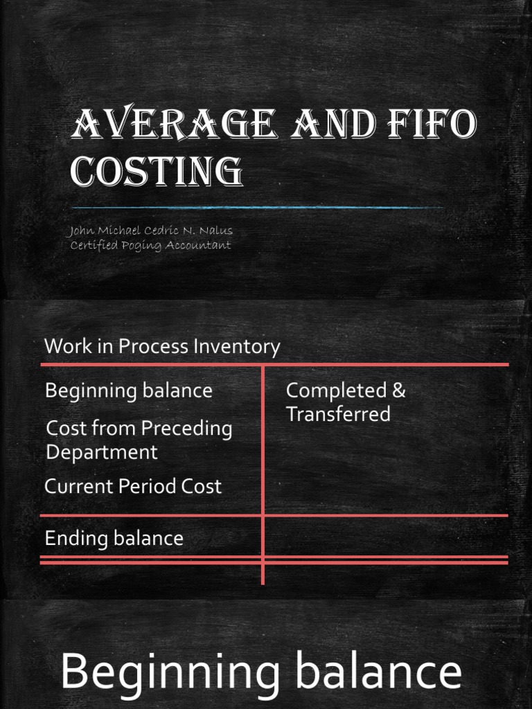 Chapter 10 Average and FIFO Costing | PDF | Inventory | Business