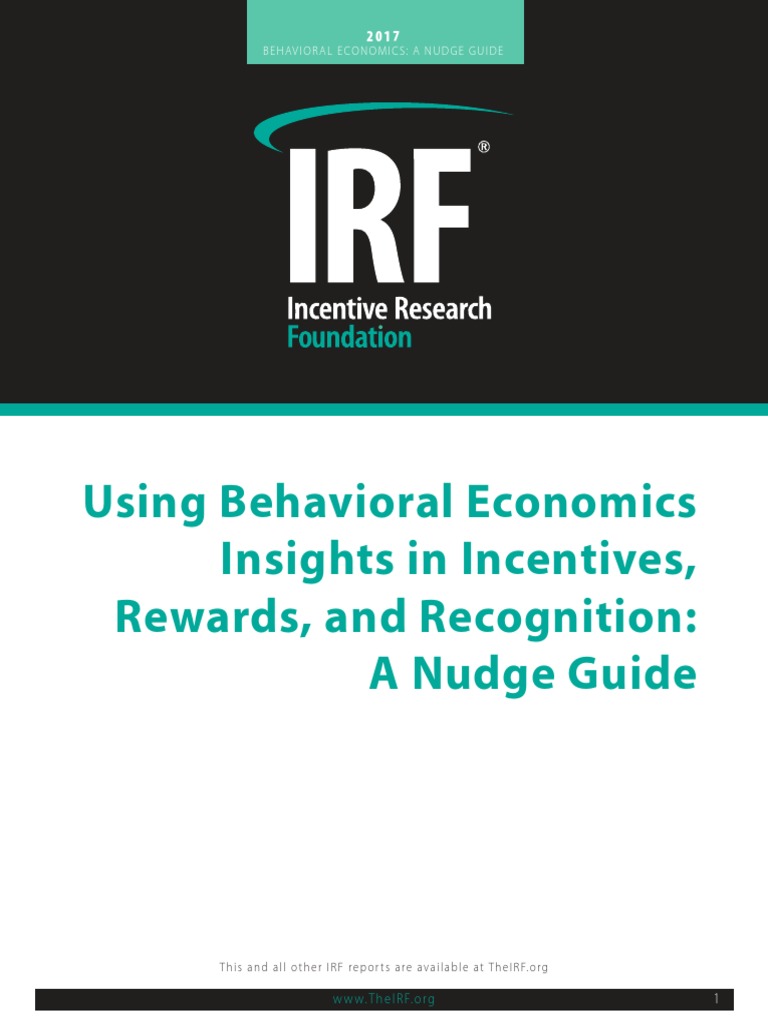 Behavioral Economics Nudge Guide | PDF | Behavioral Economics | Motivation