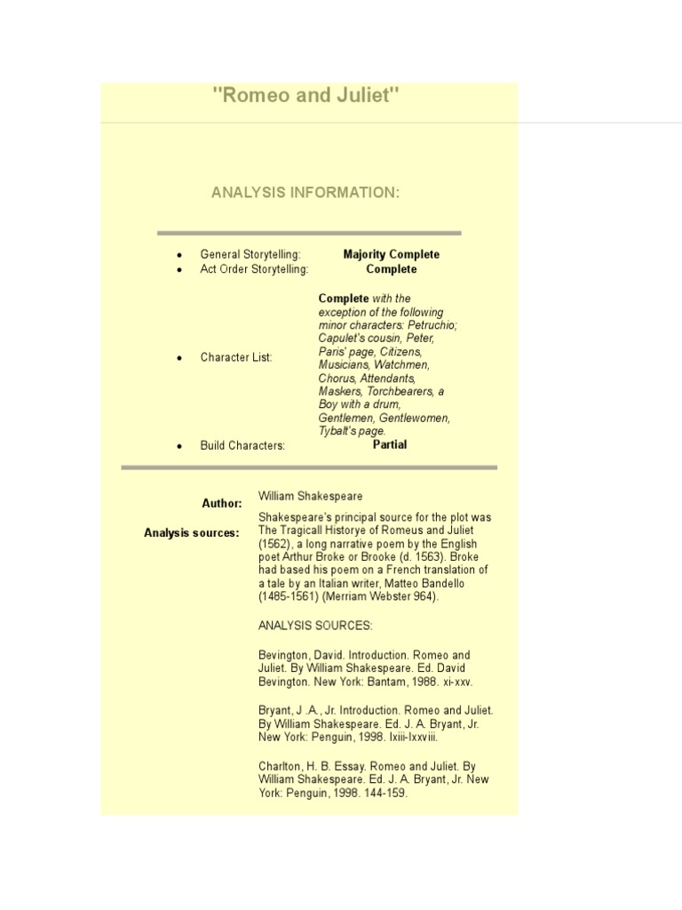 Referat | PDF | Characters In Romeo And Juliet | Romeo And Juliet