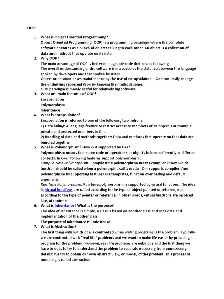 Opp | PDF | Class (Computer Programming) | Method (Computer Programming)