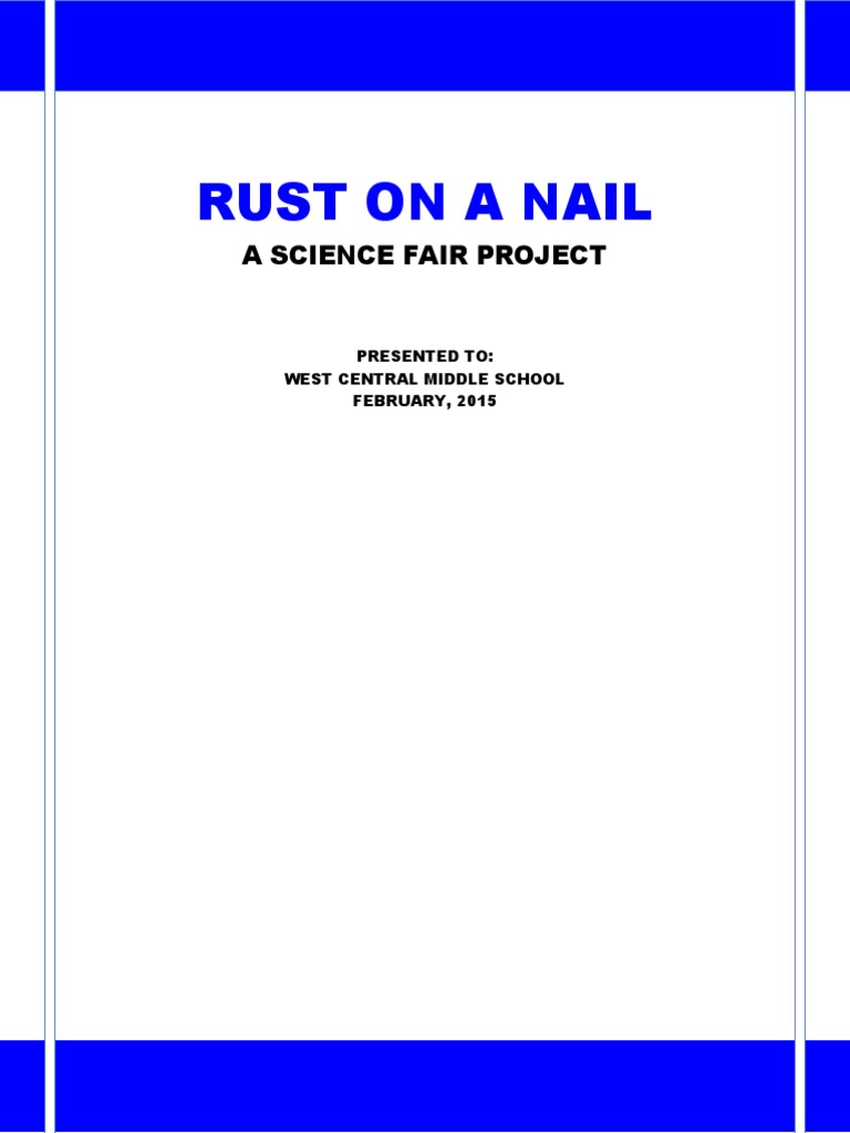 Science Fair Book - Rust | PDF | Redox | Iron
