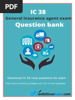 IRDA EXAM - English 250 Questions | PDF | Insurance | Life Insurance