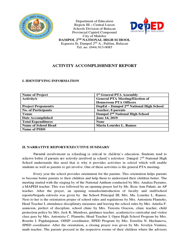 Acr Bulusan Pta Officer | PDF | Behavior Modification | Learning