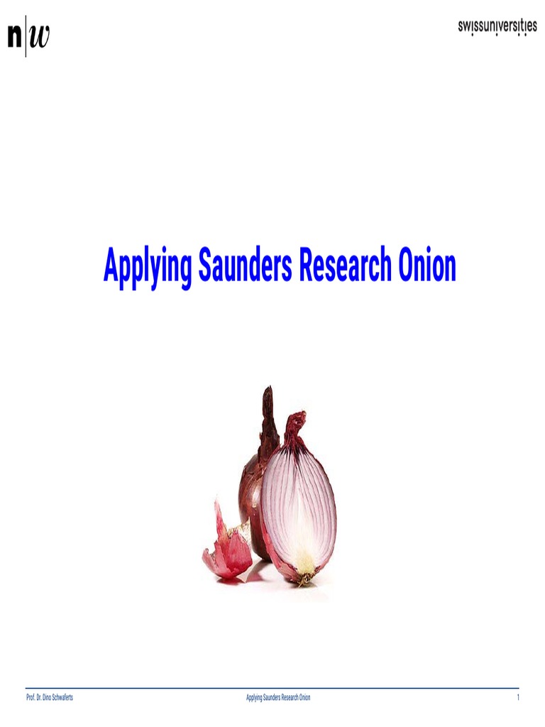 Saunders Research Onion | PDF | Inductive Reasoning | Hypothesis
