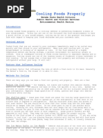 FDA Two-Step Cooling Guidelines | PDF | Foodborne Illness | Foods