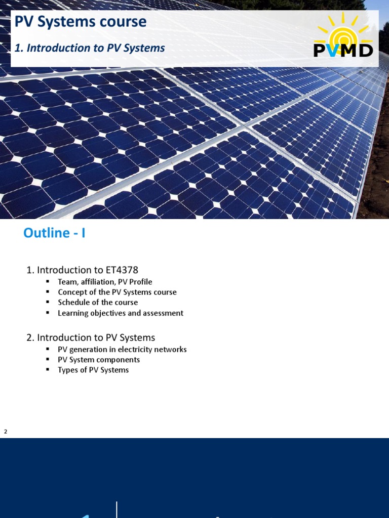 Introduction to PV Systems Course | PDF | Photovoltaic System ...