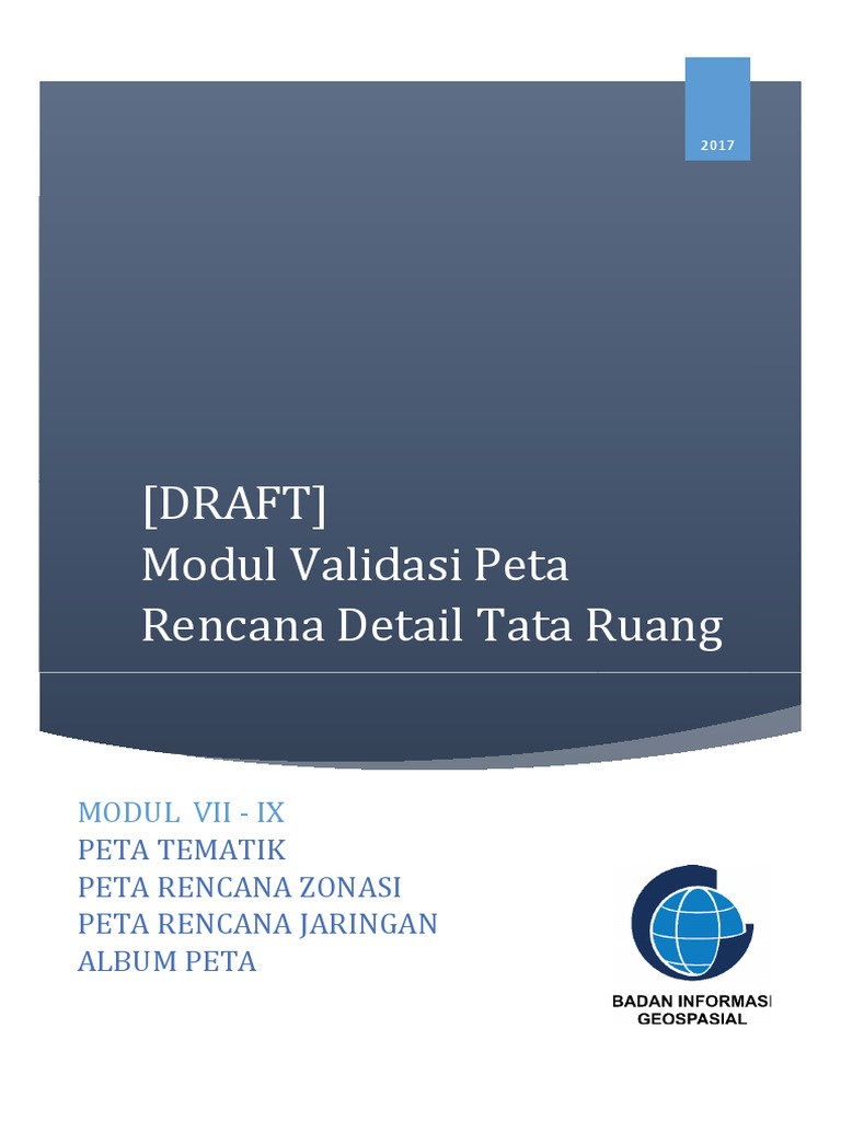 Modul Validasi Peta RDTR | PDF