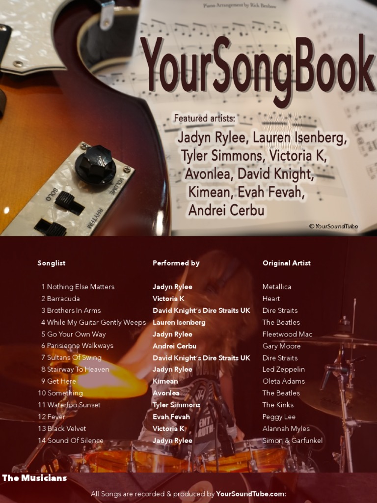 00 YourSongBook DigitalBooklet | PDF | Singing | Drum Kit