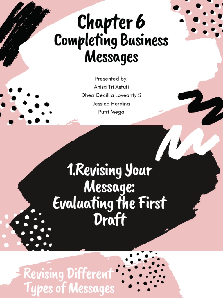 Chapter 6 Completing Business Messages-3 | PDF | Cognition | Communication