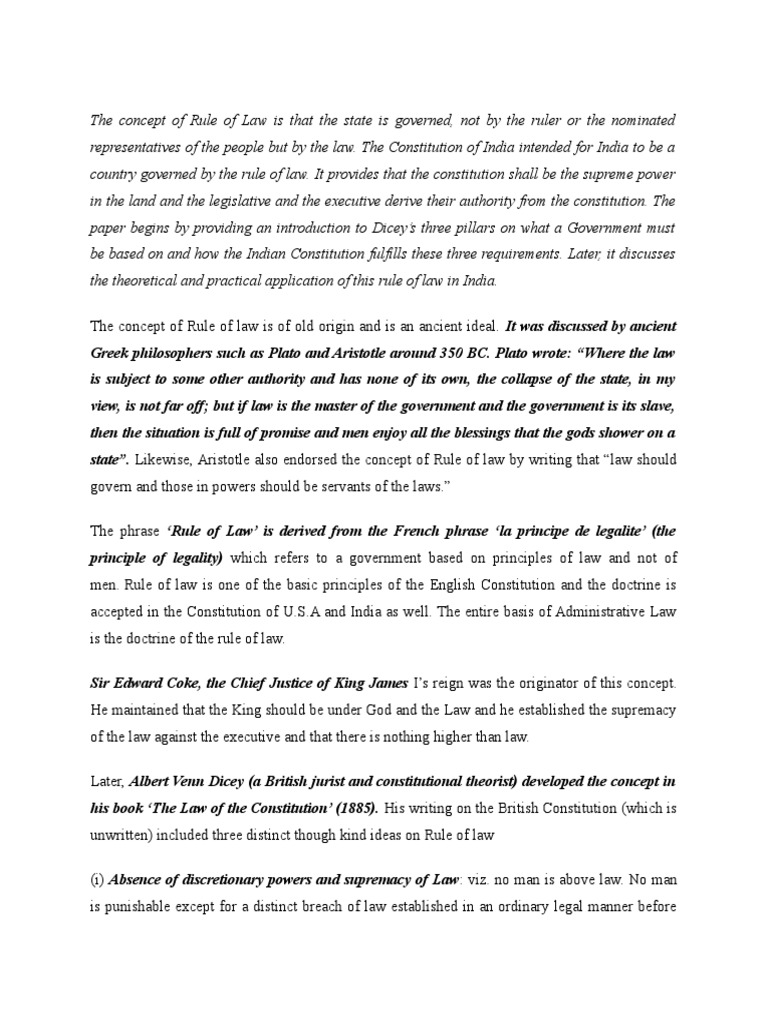 Pre and Post Independence | PDF | Rule Of Law | Supreme Court Of India