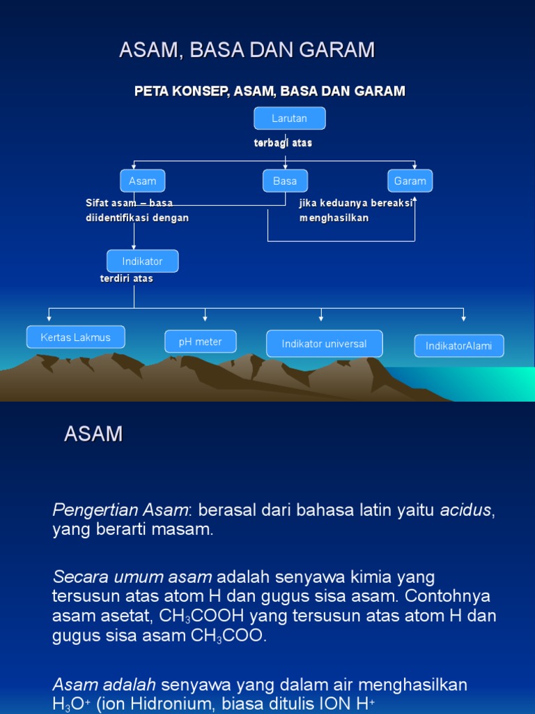 Asam, Basa Dan Garam | PDF