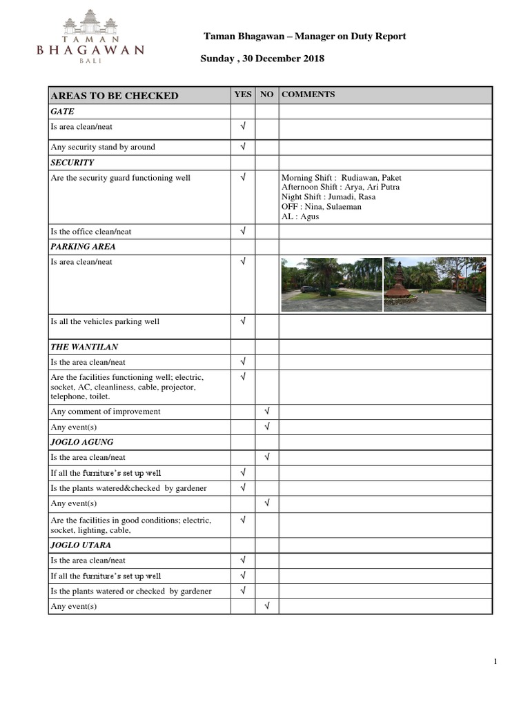 MOD Report - 30 Dexember 2018 | PDF | Nature
