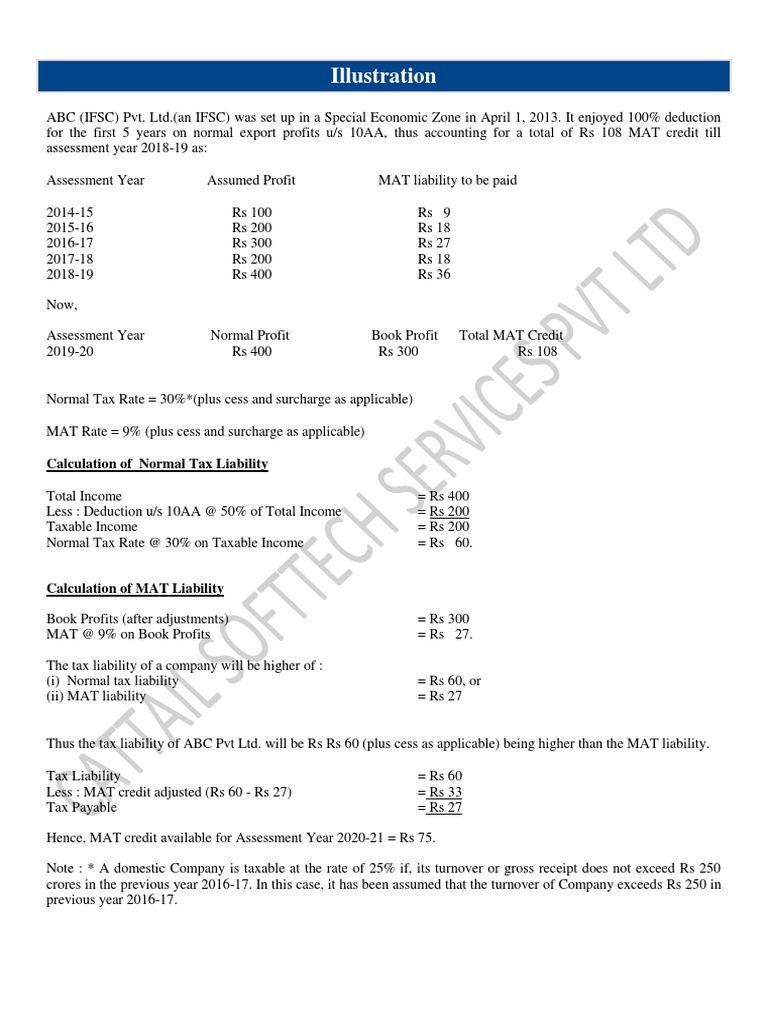 Illustration: Calculation of Normal Tax Liability | PDF | Finance ...