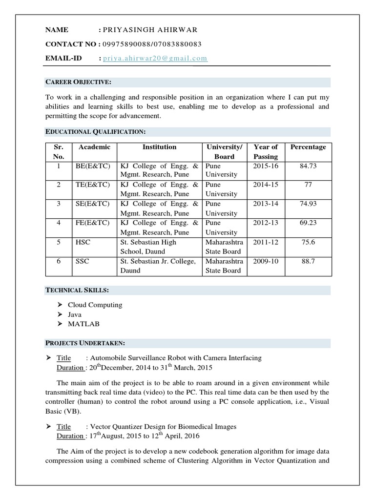 Name: PR Iyas Ingh Ahirw Ar CONTACT NO: 09975890088/ 07083880083 Email-Id | PDF | Areas Of ...